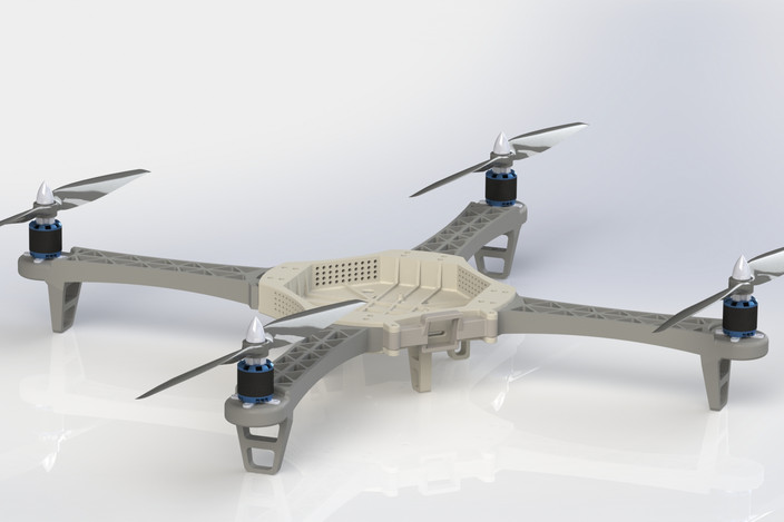 Quadcopter - SOLIDWORKS - 3D CAD model - GrabCAD