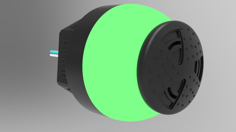 Banner Engineering Green LED Indicator Light | 3D CAD Model Library ...