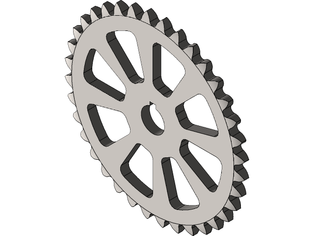 Kits & How To Craft Supplies & Tools DWG file 125 tooth sprocket DXF ...