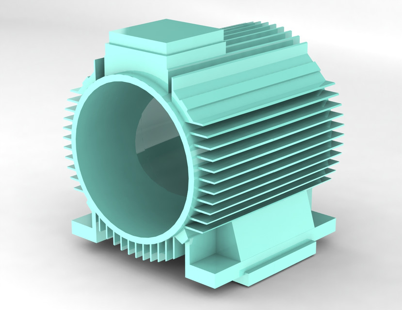 Motor casing | 3D CAD Model Library | GrabCAD