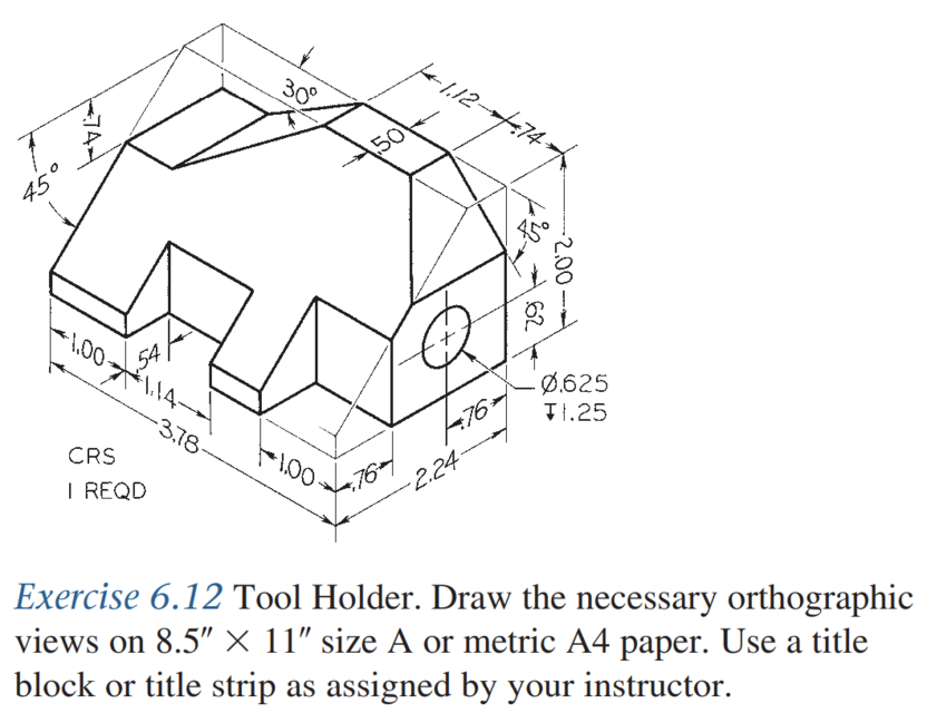 Tool Holder Drawing | 3D CAD Model Library | GrabCAD