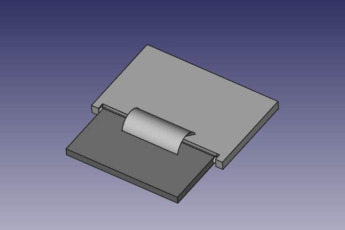 Pinned Dovetail Hinge - STEP / IGES - 3D CAD model - GrabCAD