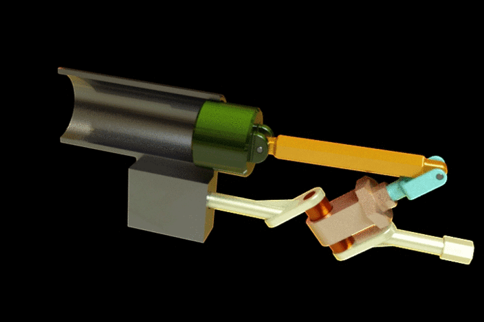 Constraints: I am trying to translate a rotating into a linear movement ...