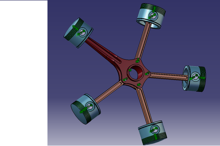 Radial engine - CATIA - 3D CAD model - GrabCAD