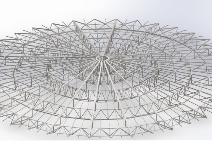 Roof structure tank - AutoCAD, STEP / IGES, SOLIDWORKS - 3D CAD model ...