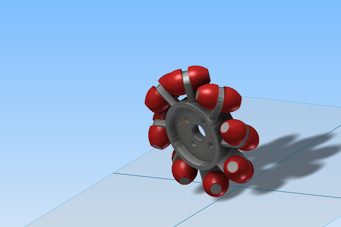 Mecanum wheel- omniwheel - Autodesk Inventor, STEP / IGES - 3D CAD ...