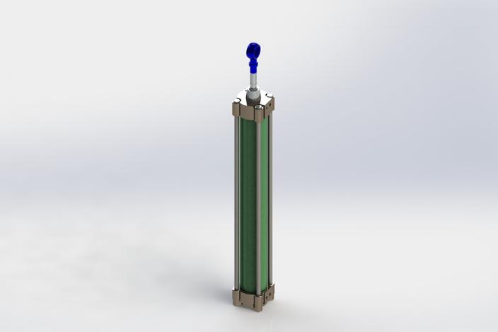 Pneumatic Piston - STEP / IGES - 3D CAD model - GrabCAD