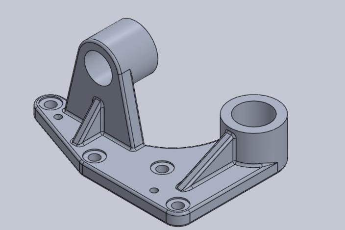 GrabCAD Request - Lever Bracket - AutoCAD, SOLIDWORKS - 3D CAD model ...