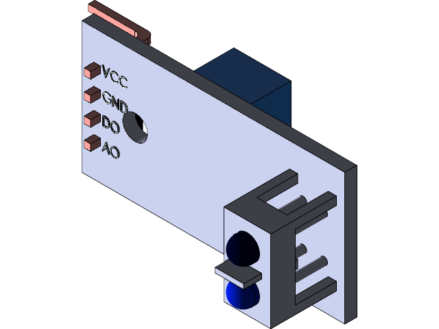 Arduino Ir Proximity Sensor 3d Cad Model Library Grabcad