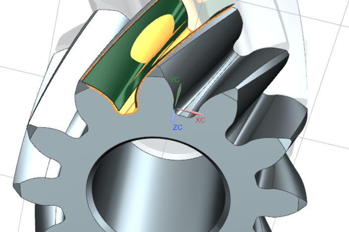 Helical gear model with correct tooth root geometry - NX - 3D CAD model ...