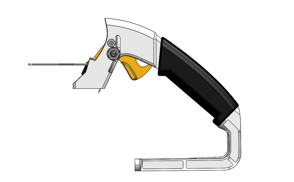 Handle (Stihl Contra) | 3D CAD Model Library | GrabCAD