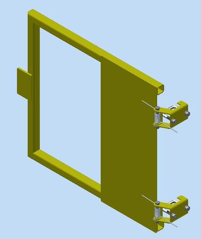 Spring Loaded Safety Gate - STL, STEP / IGES - 3D CAD model - GrabCAD