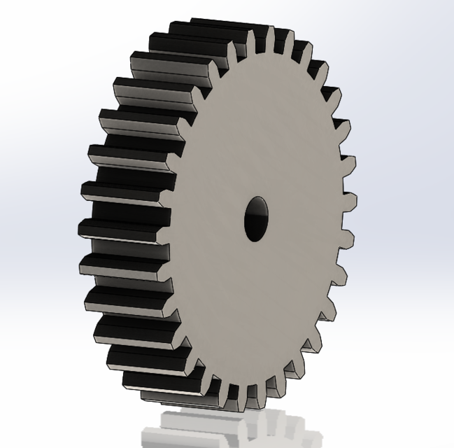 Equation Driven Involute Gear Template 3d Cad Model