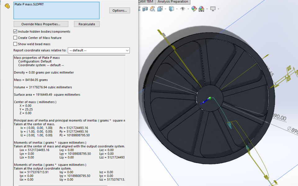 Plate P Mass | 3D CAD Model Library | GrabCAD