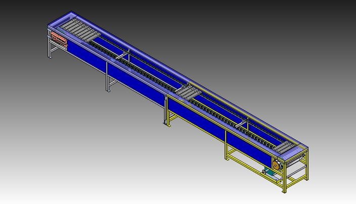 1 inch Slat Conveyor - Solid Edge - 3D CAD model - GrabCAD