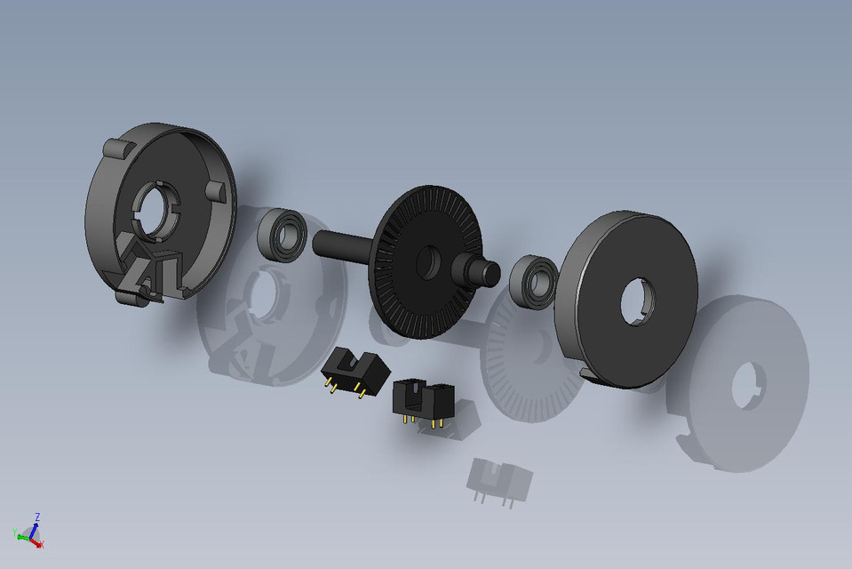 Home-made 3D printable Optical Encoder for HAM radio Homebrew projects ...