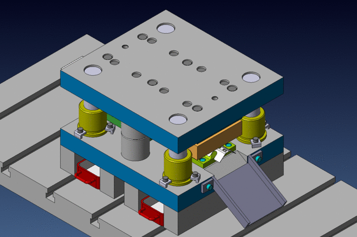 Progressive die 2 - STEP / IGES - 3D CAD model - GrabCAD