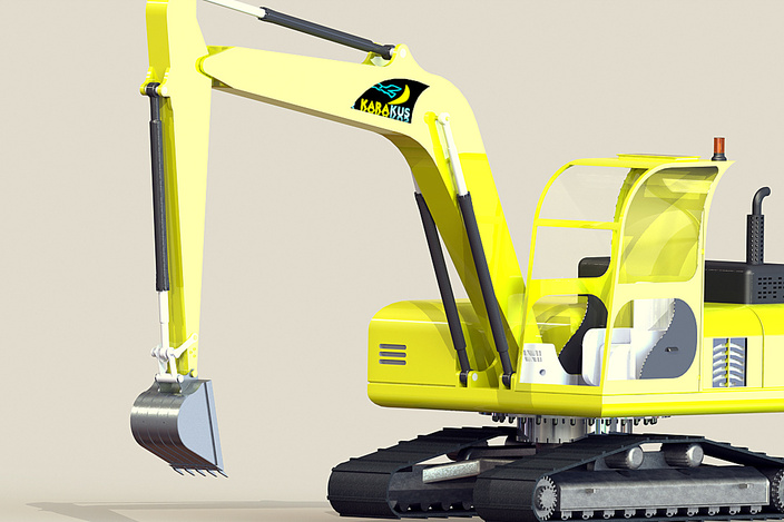 Excavator - SOLIDWORKS - 3D CAD model - GrabCAD