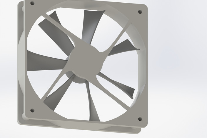 computer fan - SOLIDWORKS - 3D CAD model - GrabCAD