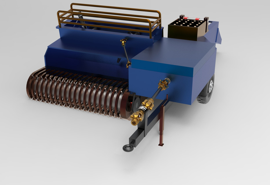 Baler Machine | 3D CAD Model Library | GrabCAD