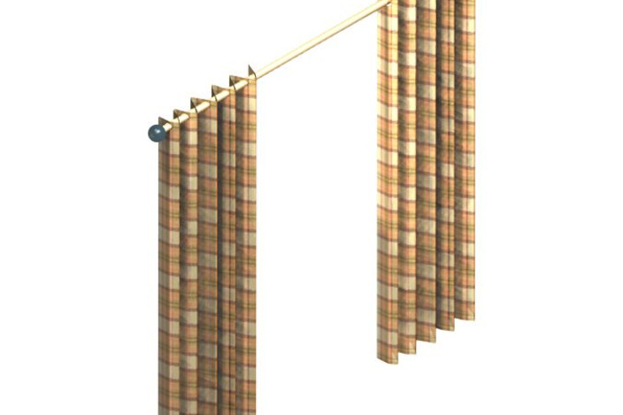 Plaid Curtains - TurboCAD - 3D CAD model - GrabCAD