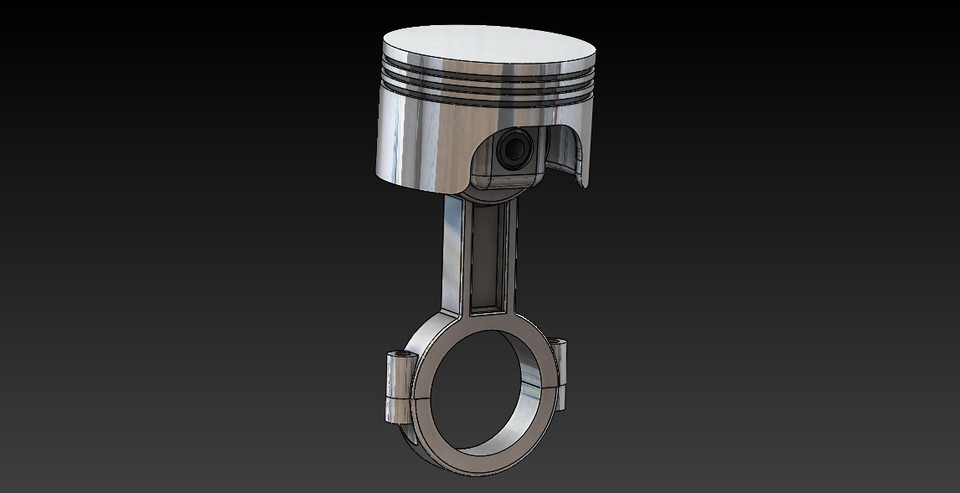 PISTON CYLINDER | 3D CAD Model Library | GrabCAD