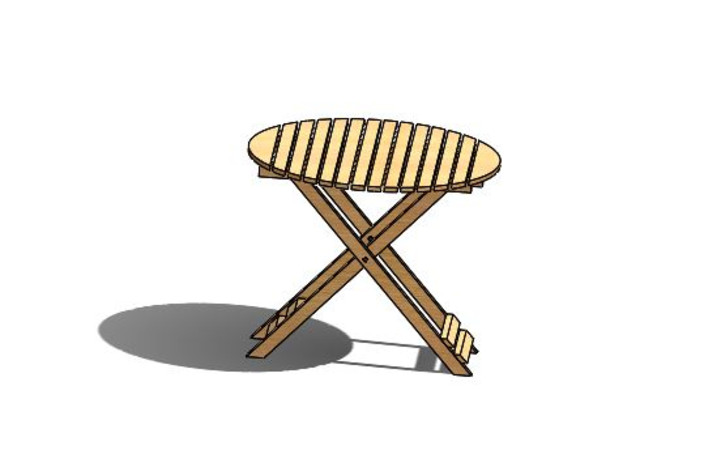 FolDing Table - SOLIDWORKS - 3D CAD model - GrabCAD