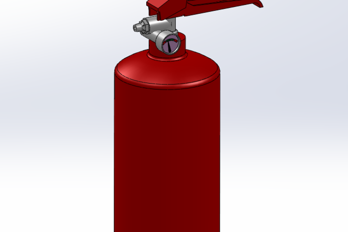 1.5 kg FIRE EXTINGUISHER - STEP / IGES, SOLIDWORKS - 3D CAD model - GrabCAD