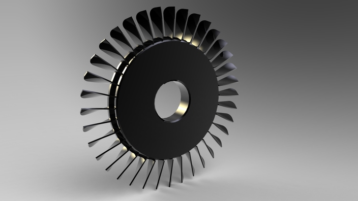 Compressor Blade - Autodesk 3ds Max, Rhino, SOLIDWORKS - 3D CAD model ...