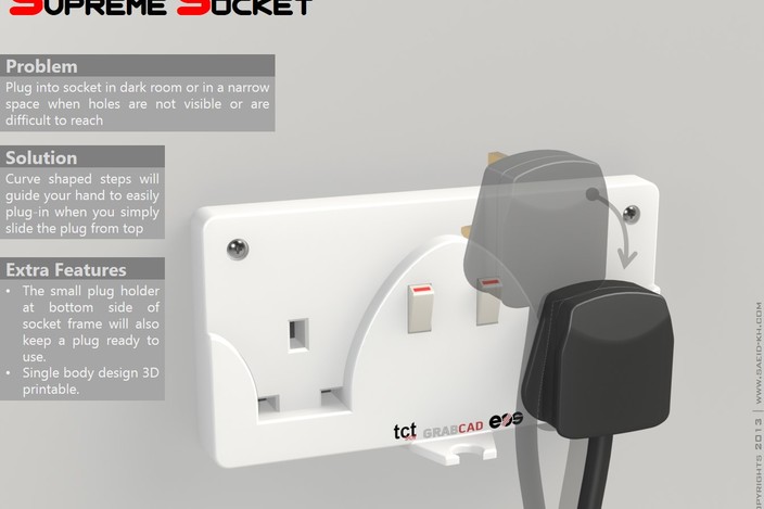 Supreme Socket - STL, STEP / IGES, SOLIDWORKS - 3D CAD model - GrabCAD