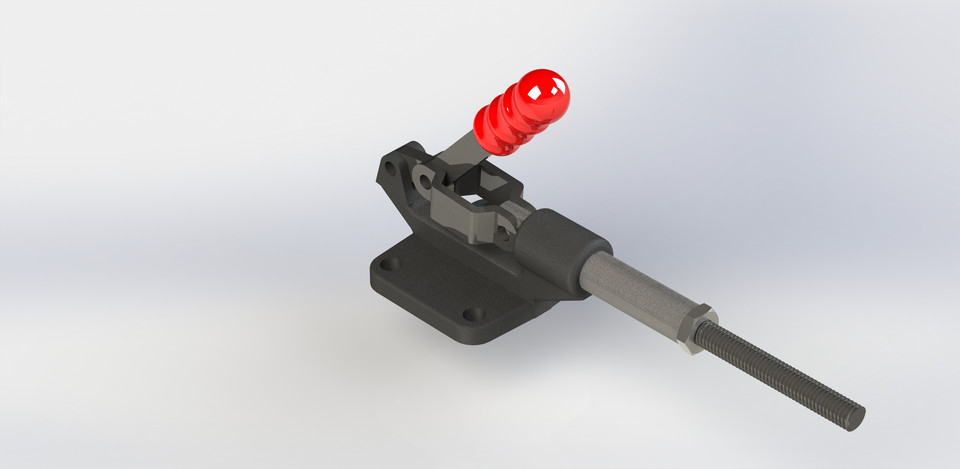 Linear Toggle Clamp | 3D CAD Model Library | GrabCAD