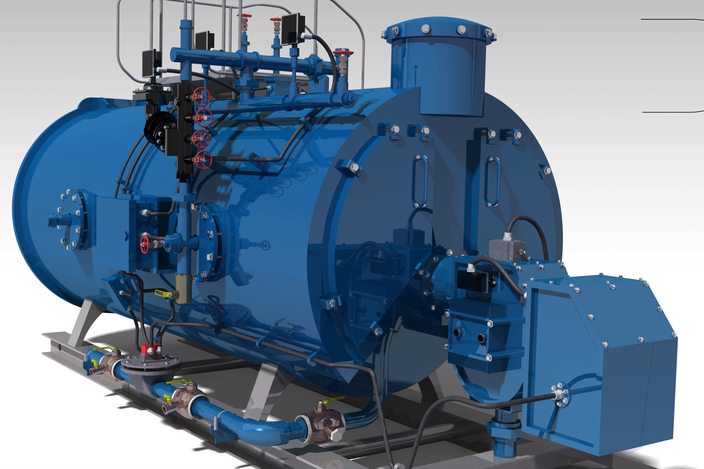 Steam Boiler with structural analysis, Catia V5 - - 3D CAD model - GrabCAD