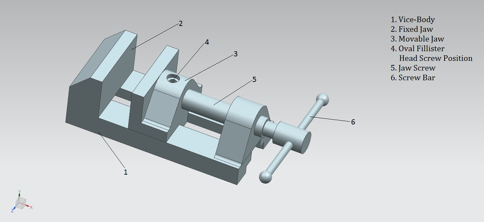 Bench Vice Diagram