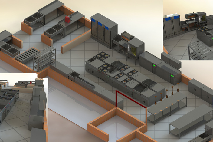 DD kitchen(fastfood) - - 3D CAD model - GrabCAD
