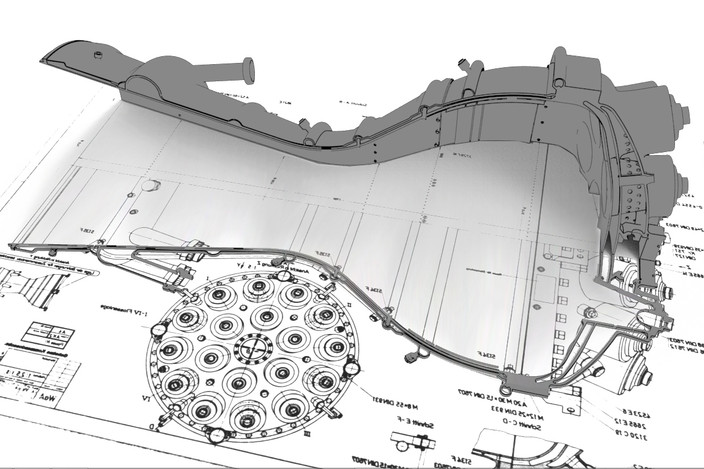 V2 rocket engine - STEP / IGES, SOLIDWORKS - 3D CAD model - GrabCAD