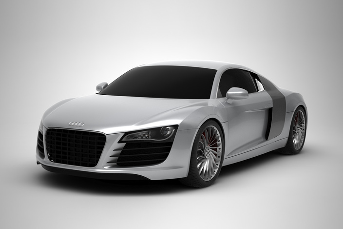 Audi R8 - STL - 3D CAD model - GrabCAD