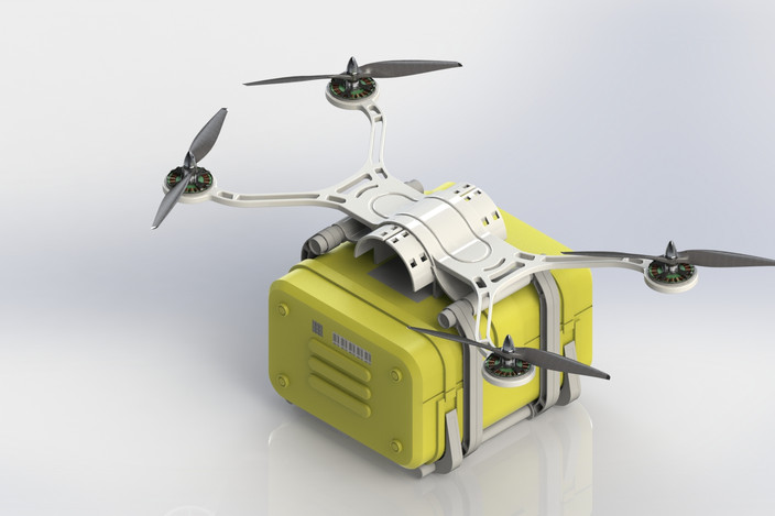 weight carrying drones - SOLIDWORKS - 3D CAD model - GrabCAD