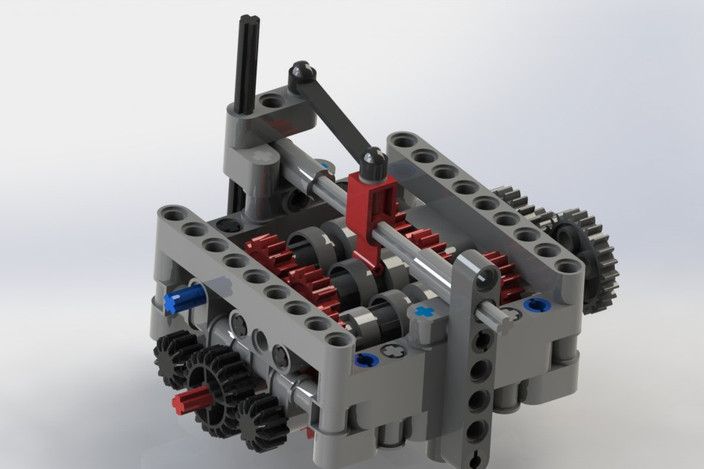 Lego 6 speed gearbox - SOLIDWORKS - 3D CAD model - GrabCAD