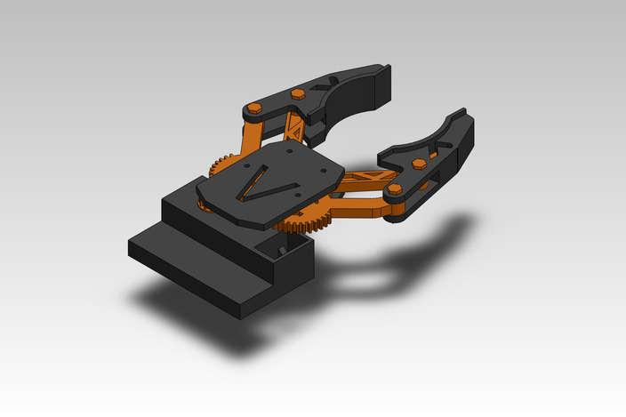 Vector Concept Robot ARM CLAW standard servo - STL - 3D CAD model - GrabCAD