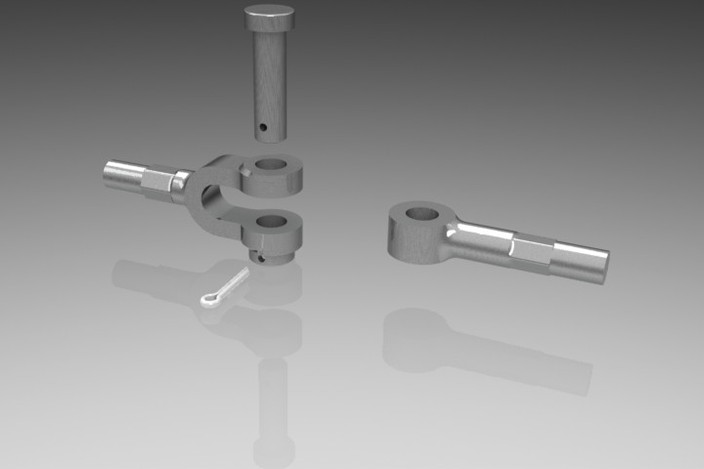 Knuckle Joint - Pro/Engineer Wildfire, STEP / IGES, SOLIDWORKS, Other ...