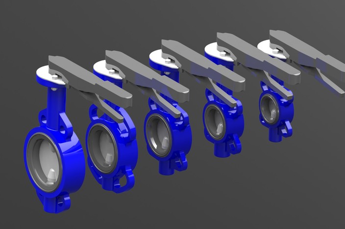 Valve dn40 dn50 dn65 dn80 dn100 FAF - STL, STEP / IGES, SOLIDWORKS - 3D ...