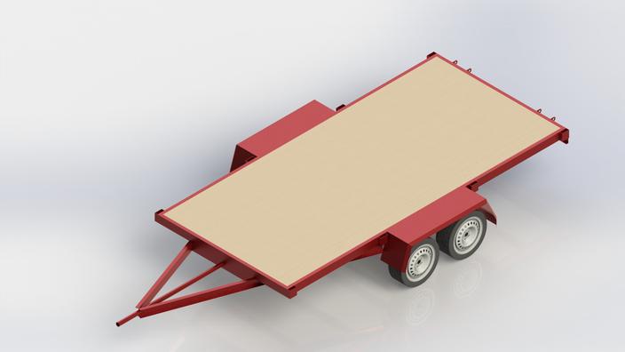 Car trailer concept - SOLIDWORKS - 3D CAD model - GrabCAD