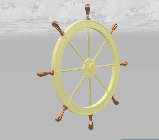 Ships wheel - Rhino, STL - 3D CAD model - GrabCAD