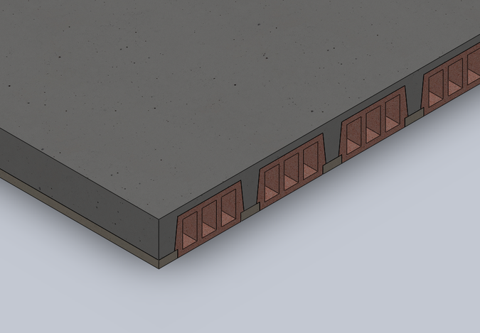 340mm Slab with B5 concrete hollow blocks - SOLIDWORKS - 3D CAD model ...