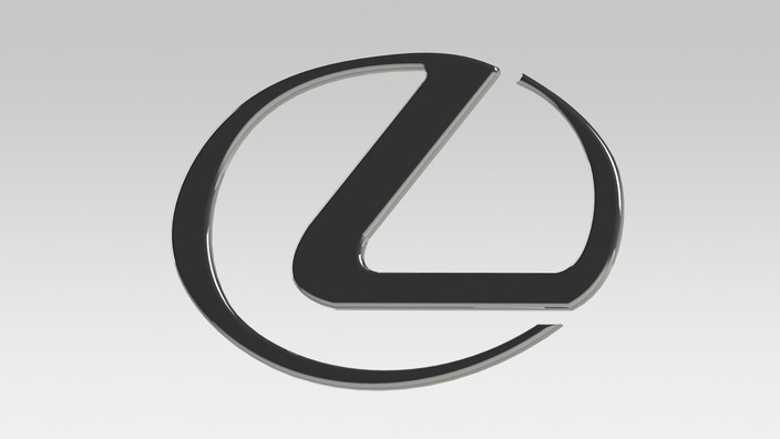 Lexus Emblem - STL, SOLIDWORKS - 3D CAD model - GrabCAD