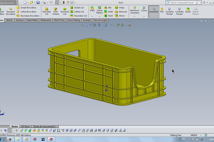 plastic box - SOLIDWORKS - 3D CAD model - GrabCAD