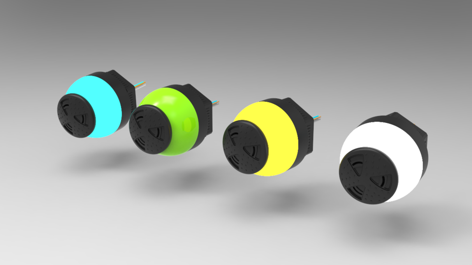 Banner Engineering Green LED Indicator Light | 3D CAD Model Library ...