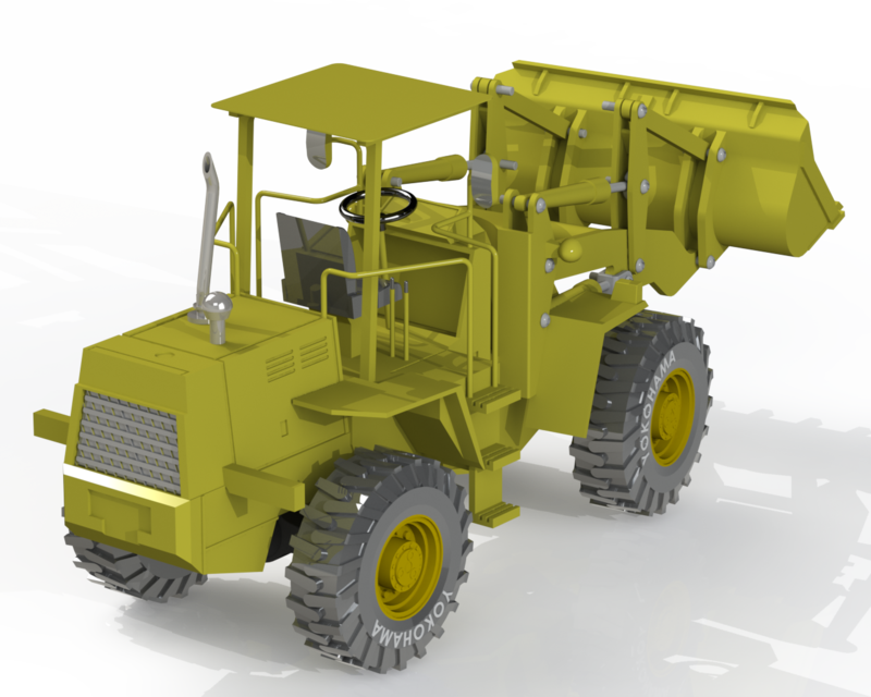Wheel Loader | 3D CAD Model Library | GrabCAD