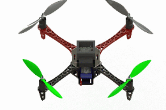 Quadcopter SM450 - STL, SOLIDWORKS - 3D CAD model - GrabCAD