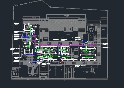 Mechanical Floor Plan - AutoCAD - 3D CAD model - GrabCAD